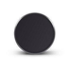 Hockey puck isolated on white with shadow Vector Image