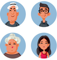 People set Royalty Free Vector Image - VectorStock