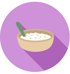 Rice pudding Royalty Free Vector Image - VectorStock
