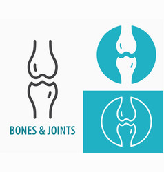 Joint icon logo design template Royalty Free Vector Image