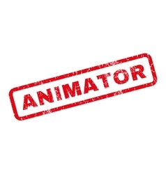 Animator rubber stamp Royalty Free Vector Image