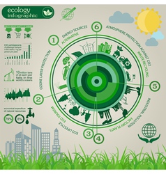 Environment ecology infographic elements Vector Image