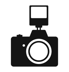Camera with flash Royalty Free Vector Image - VectorStock