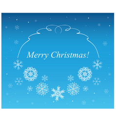 Light blue christmas card Royalty Free Vector Image