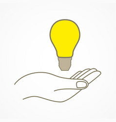 Cartoon light bulb Royalty Free Vector Image - VectorStock