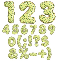 Number twenty nine and cartoon objects group Vector Image
