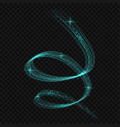 Circle golden light tracing effect Royalty Free Vector Image