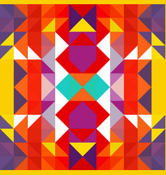 Geometric patchwork pattern a squares Royalty Free Vector
