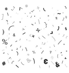 Falling random letters alphabet beautiful Vector Image
