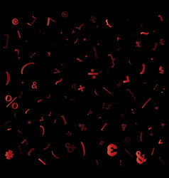 Falling random letters alphabet beautiful Vector Image