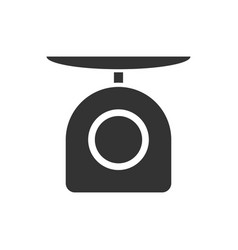 Weight management icon flat design Royalty Free Vector Image