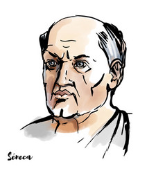 Vincent van gogh watercolor portrait Royalty Free Vector