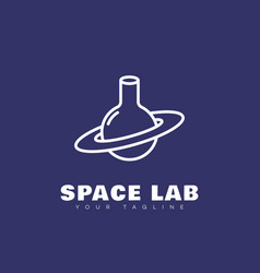 Space lab logo Royalty Free Vector Image - VectorStock