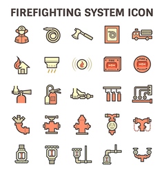 Fire system icon Royalty Free Vector Image - VectorStock