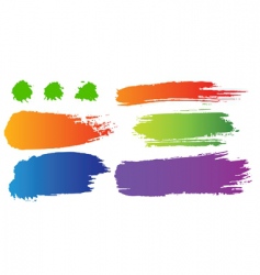 Set color blots Royalty Free Vector Image - VectorStock