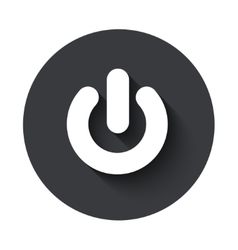 Modern gray circle icon Royalty Free Vector Image