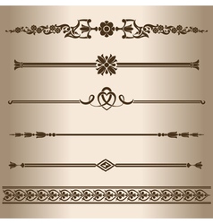 Decorative lines Royalty Free Vector Image - VectorStock