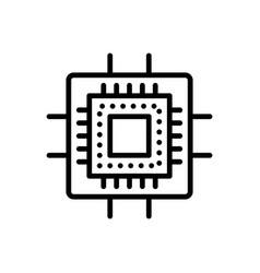 Computer chip icon Royalty Free Vector Image - VectorStock