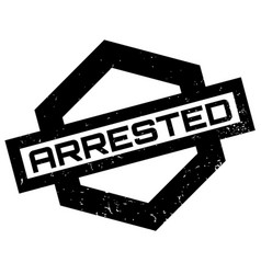 Arrested rubber stamp Royalty Free Vector Image