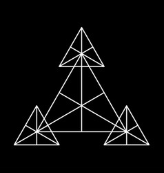 Sunlight triangle geometry Royalty Free Vector Image