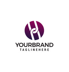 Chain link logo design concept template Royalty Free Vector