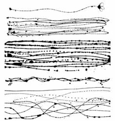 Ink trails Royalty Free Vector Image - VectorStock