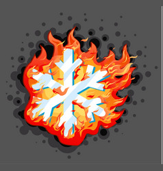 Camp fire isolated on white background cartoon Vector Image