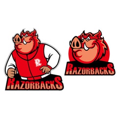 Wild hogs head Royalty Free Vector Image - VectorStock