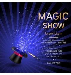 Magic show template Royalty Free Vector Image - VectorStock