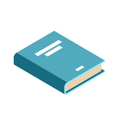 Isometric book icon Royalty Free Vector Image - VectorStock