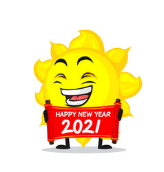 Sun mascot or character Royalty Free Vector Image