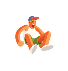 Man scared Royalty Free Vector Image - VectorStock