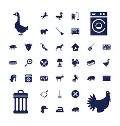 33 domestic icons Royalty Free Vector Image - VectorStock