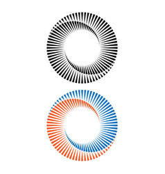 Two abstract spirals Royalty Free Vector Image