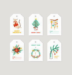 Christmas background with blue decorations Vector Image