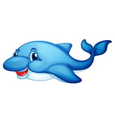 A big blue shark Royalty Free Vector Image - VectorStock