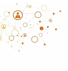 Human model connection Royalty Free Vector Image