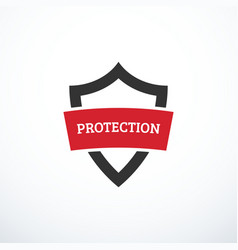 Red shield icon Royalty Free Vector Image - VectorStock