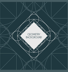 Magic geometry background Royalty Free Vector Image