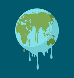 Save earth ecology poster for environment design Vector Image