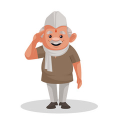 Politician cartoon character Royalty Free Vector Image