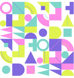 Bright abstract geometric pattern in seamless Vector Image