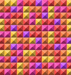 Pale pyramid tiles pattern Royalty Free Vector Image