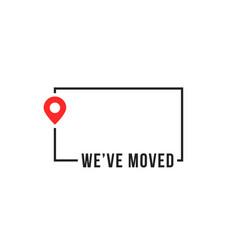 Simple route like we have moved Royalty Free Vector Image