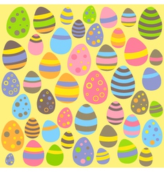 Yellow easter seamless pattern Royalty Free Vector Image