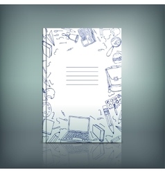 School test book 03 Royalty Free Vector Image - VectorStock