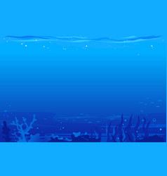 Seabed background Royalty Free Vector Image - VectorStock