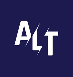 Monogram letters initial logo design acr Vector Image