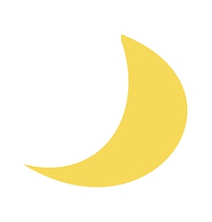 A new moon Royalty Free Vector Image - VectorStock