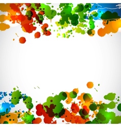 Watercolor background watercolor splash on white Vector Image